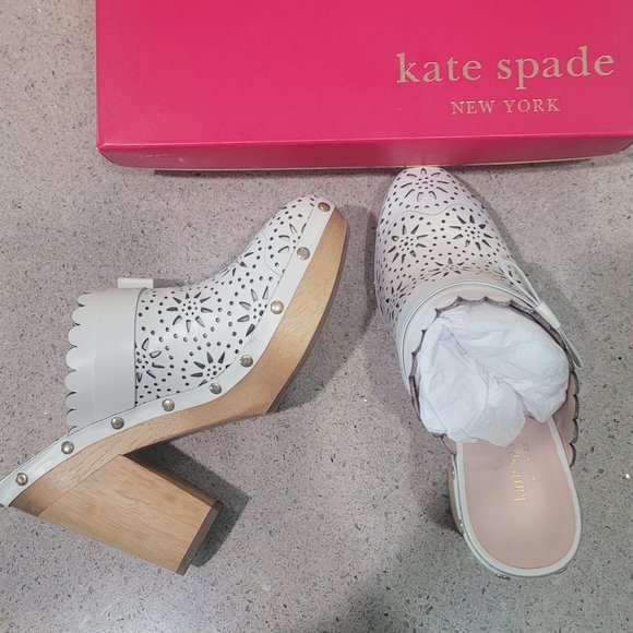 kate spade | Shoes | Kate Spade Cala Laser Cut Clogs | Poshmark
